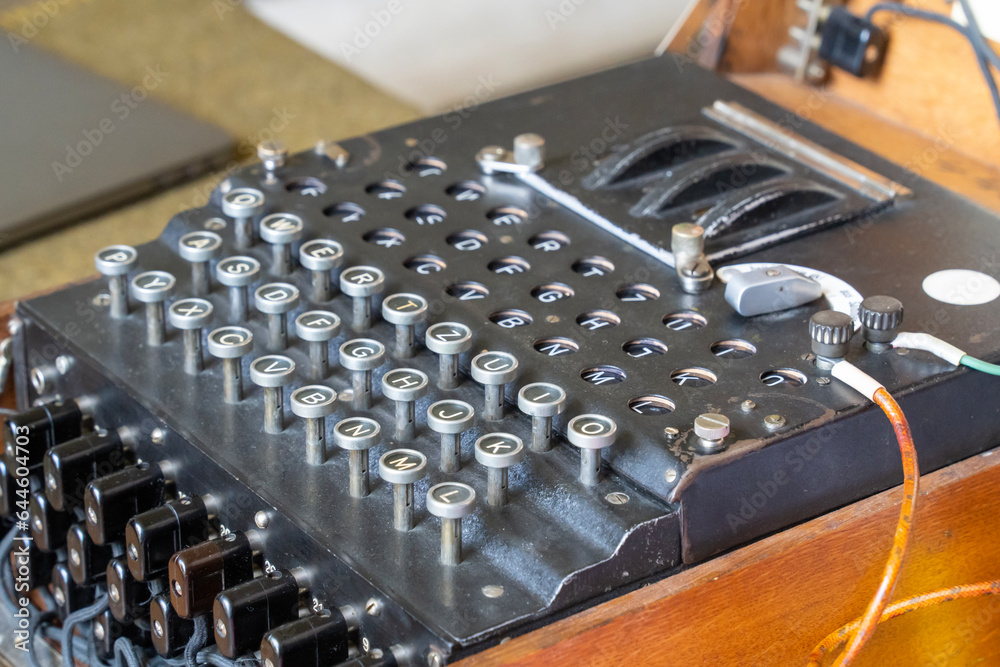 Enigma, the German cipher machine created for sending messages during ...