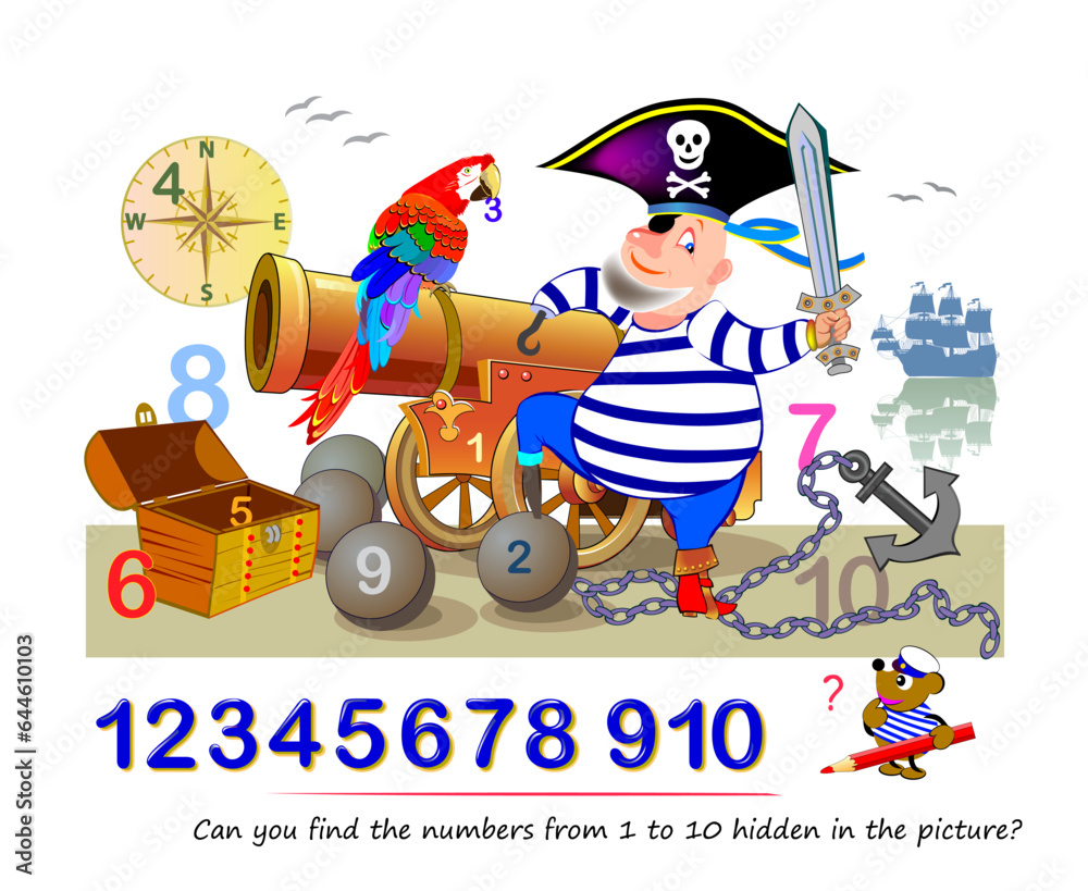 Logic puzzle game. Math education for young children. Can you find the ...