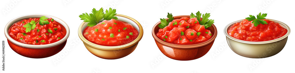 Salsa Dip clipart collection, vector, icons isolated on transparent ...