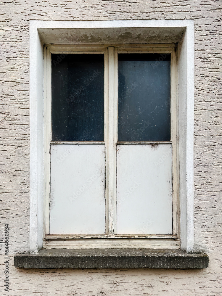 Vintage White-Painted Window from the 1960s-1970s Stock Photo | Adobe Stock