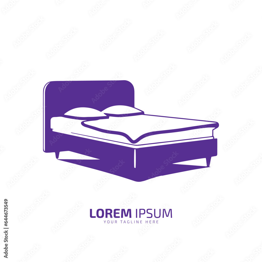 Bed logo ideas bed vector bed icon isolated on white background Stock ...