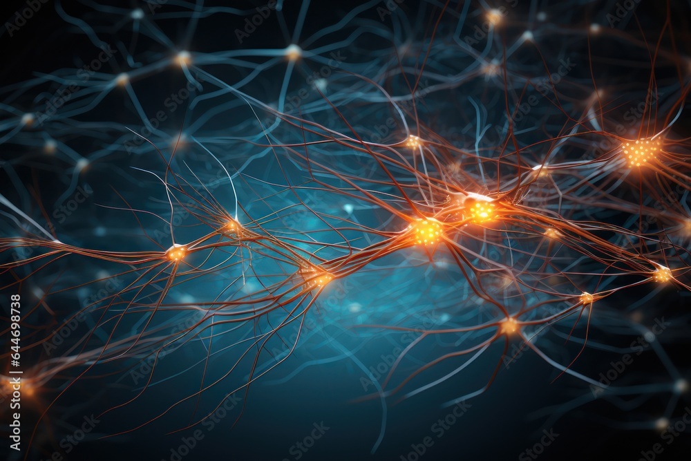 Neural Network Complexity Visualization. Engaging background for illustrating concepts related ...