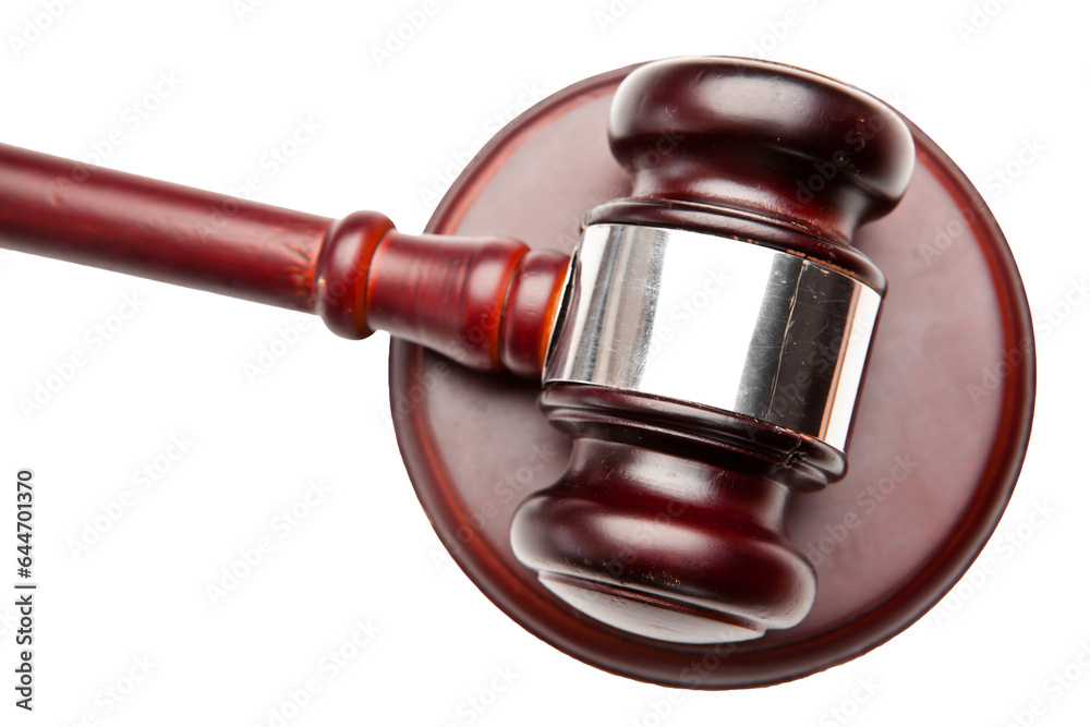 Digital png photo of judge's gavel on transparent background Stock ...