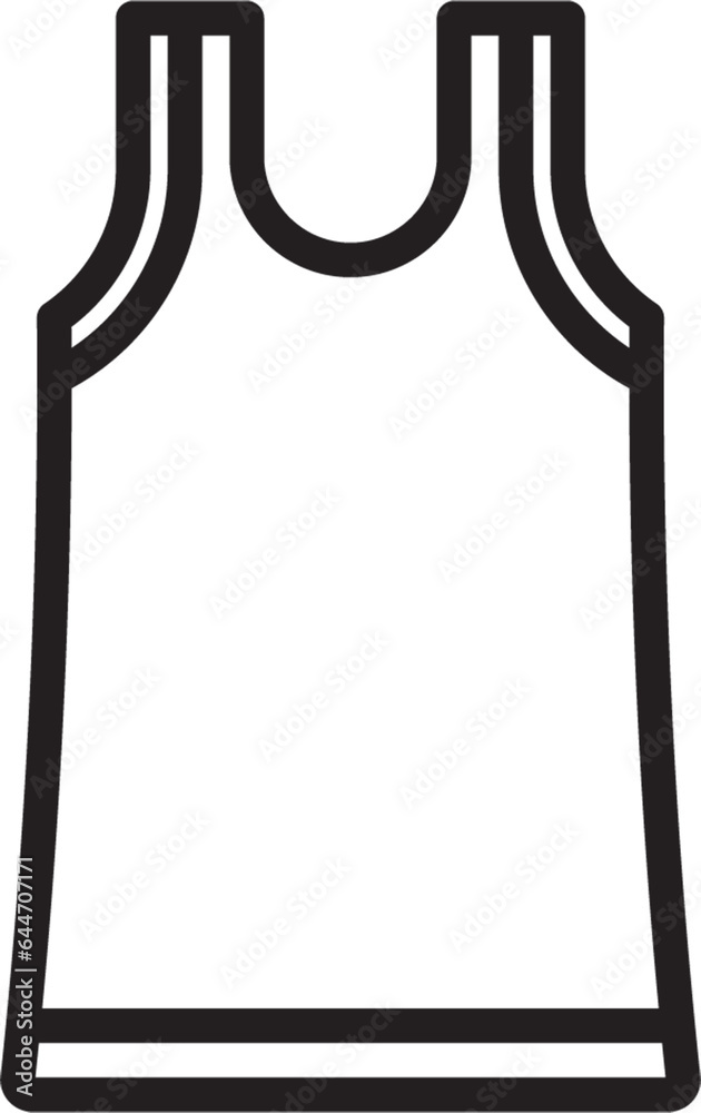 Digital png illustration of black outline of vest on transparent ...