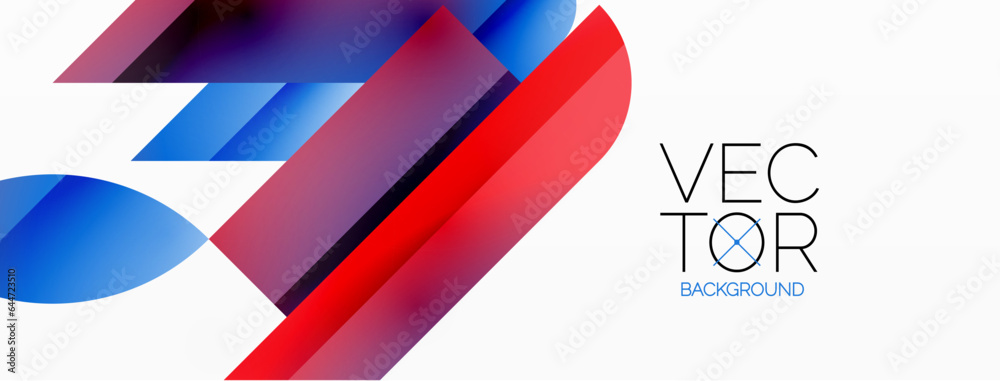 Dynamic abstract vector background. Harmonious fusion of circles ...