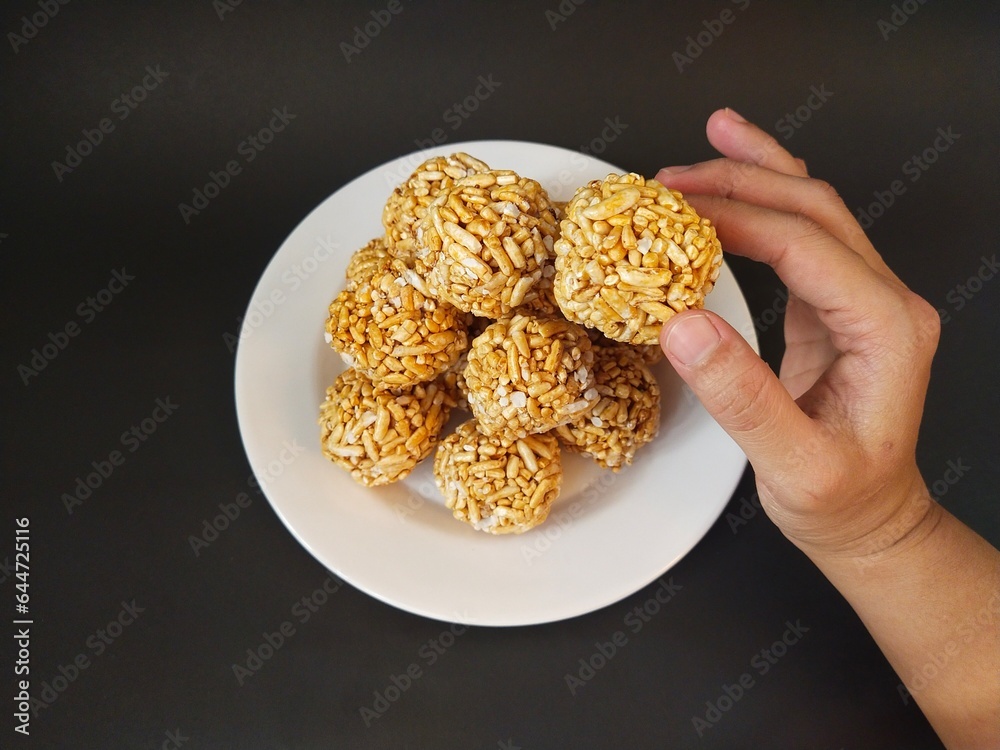 Kue Gipang, Jipang, also named Teng teng Beras one of Indonesian ...