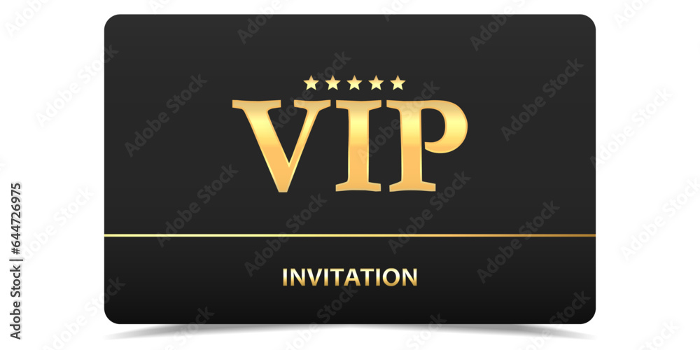 VIP. Vip in abstract style on black background.VIP card. Luxury ...