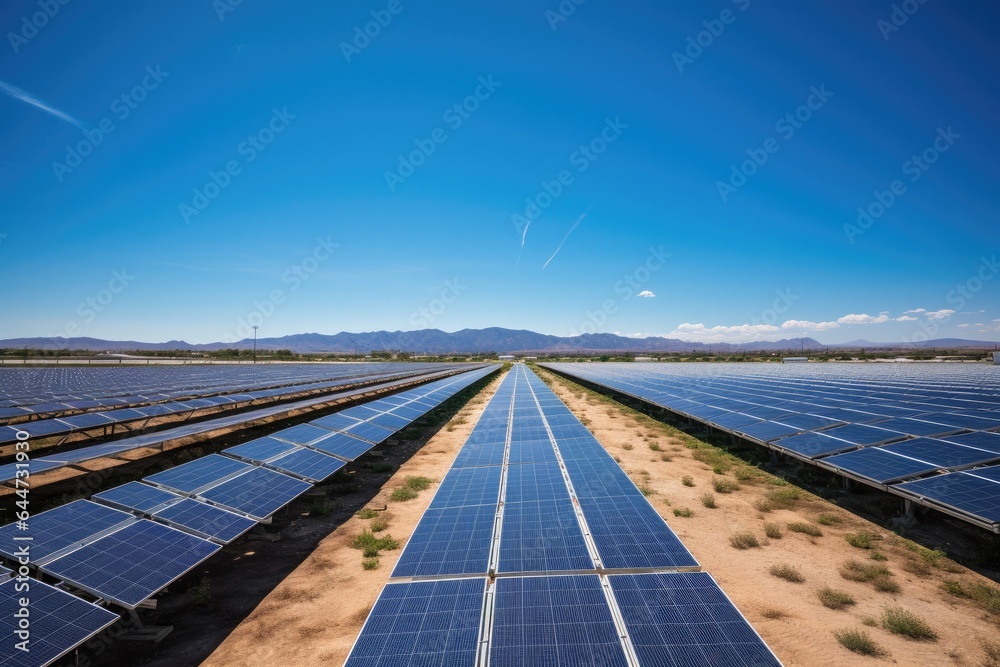 Generative ai arrays of solar panels are storing energy from the sun as ...