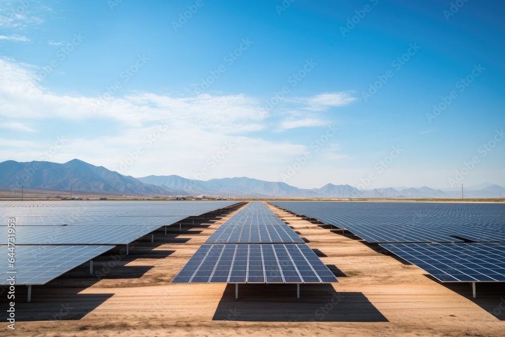 Generative ai arrays of solar panels are storing energy from the sun as ...