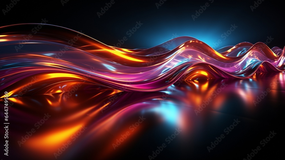 motion-effect light trails that are colorful. High-speed light effect ...