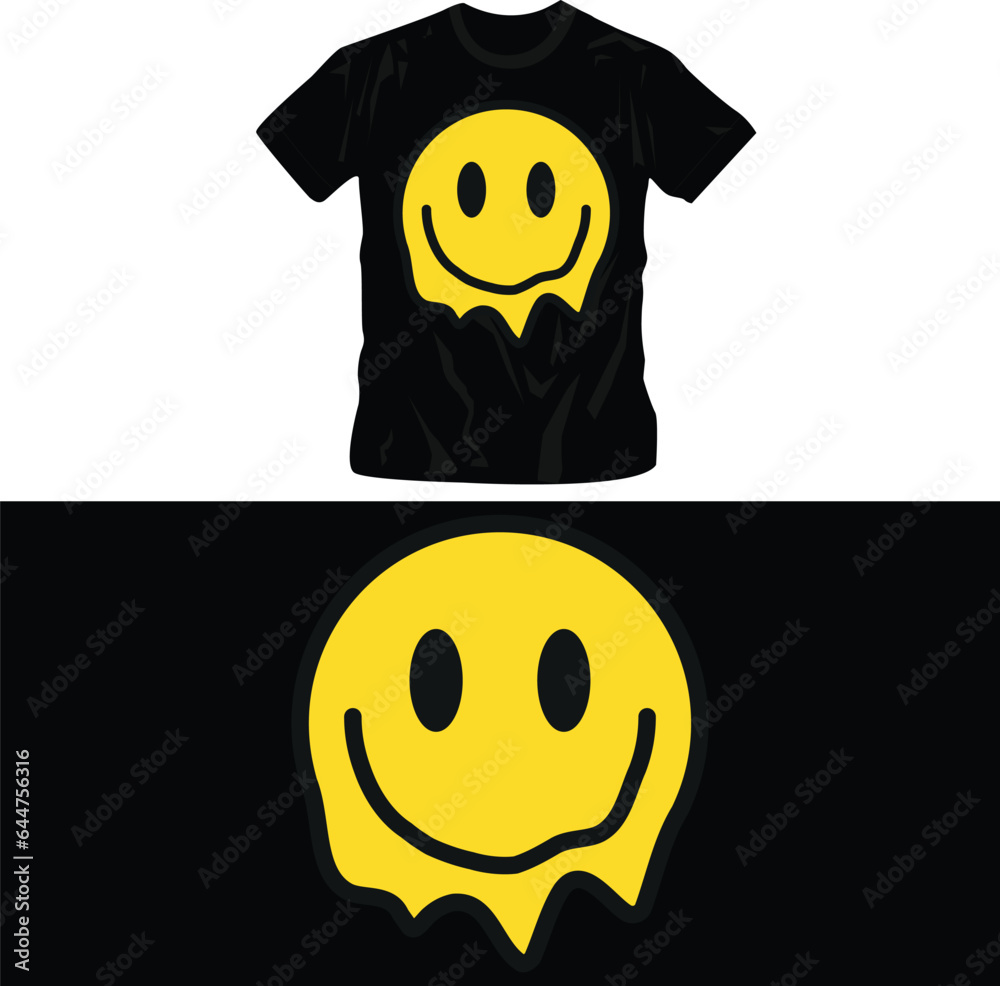 distorted happy faces cartoon emojis faces vectors shirt design ...