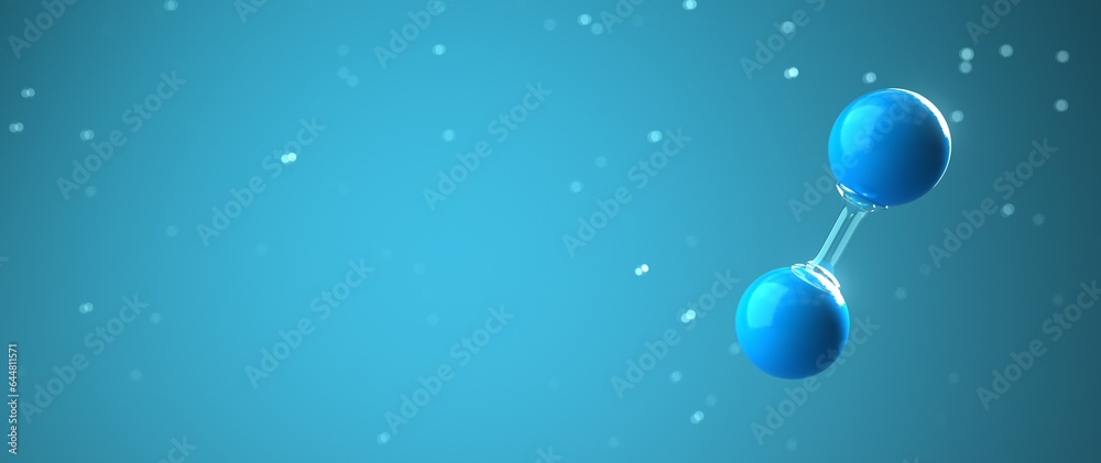 H2 Wasserstoff Molekül Stock Illustration | Adobe Stock