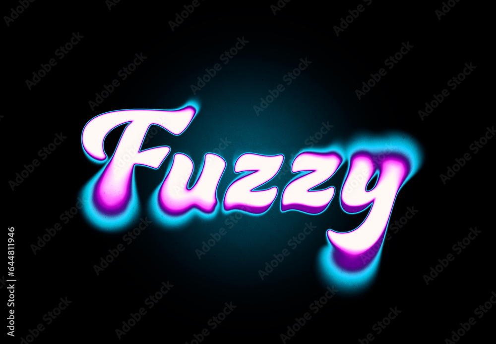 Fading Text With Colorful Blurry Effect Mockup Stock Template | Adobe Stock