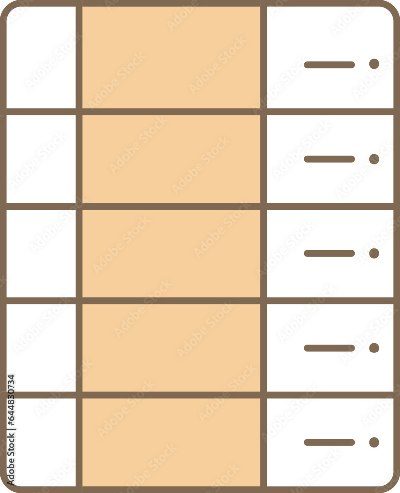 Electronic Voting Machine Icon In White And Brown Color. Stock Vector ...