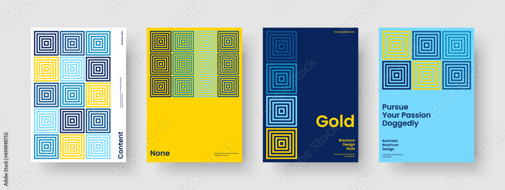 Geometric Book Cover Layout. Creative Business Presentation Template ...