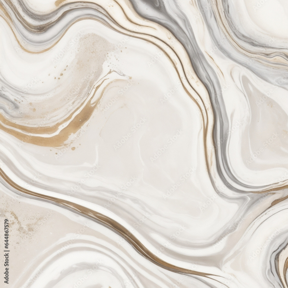 Abstract flowing artistic background in beige and silver colors ...