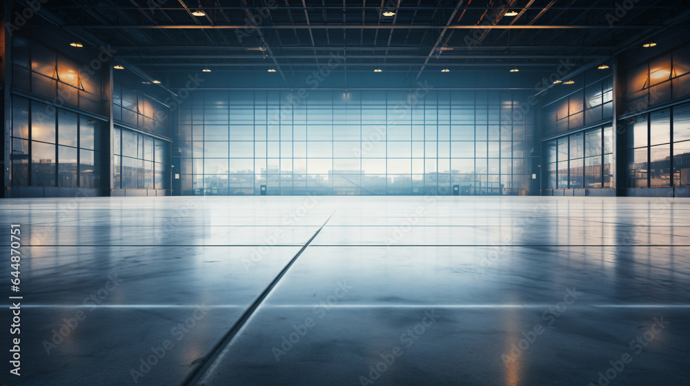 Versatile doors for factories, warehouses, and hangars with polished ...