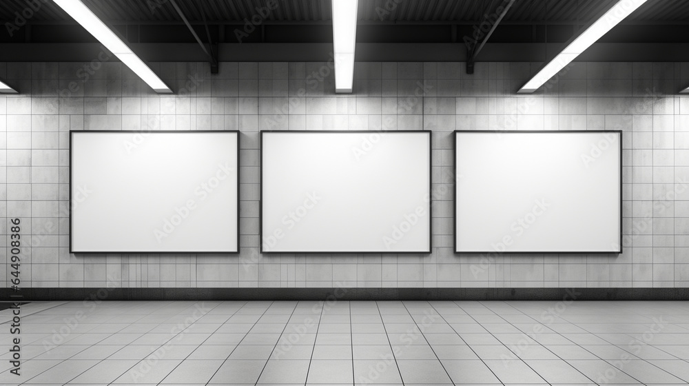 A clean white screen mockup integrated into the architecture of a ...