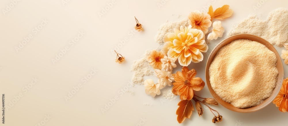 Newly extracted Asafoetida captured on a isolated pastel background ...