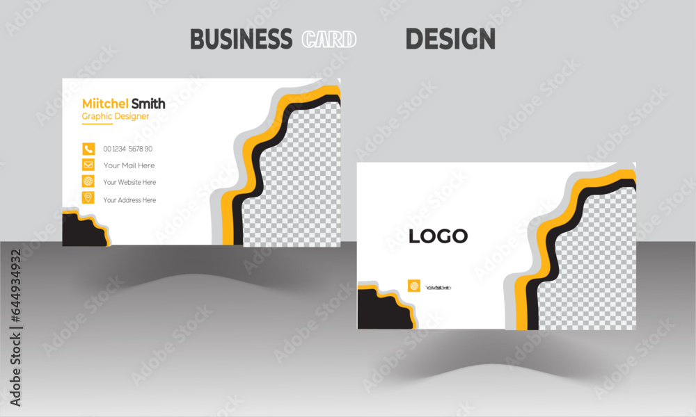 modern and simple creative business card design Modern presentation ...