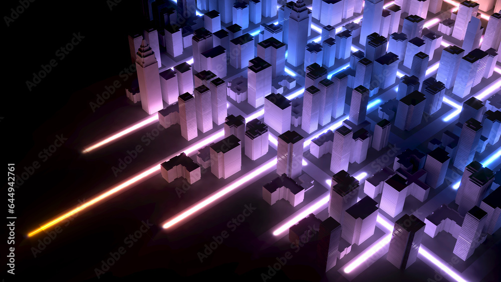 sending information from large cities to other cities,the connections ...