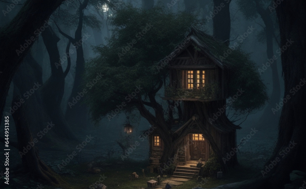 Haunted Tree House in Remote Forest Village: Dark, Cold, and ...
