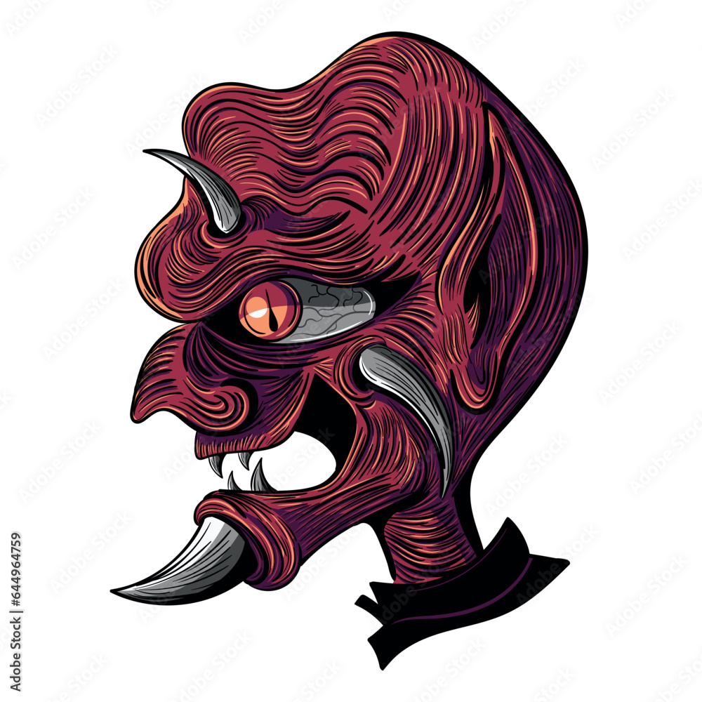 The demonic character represents the dark and hidden side of humanity ...