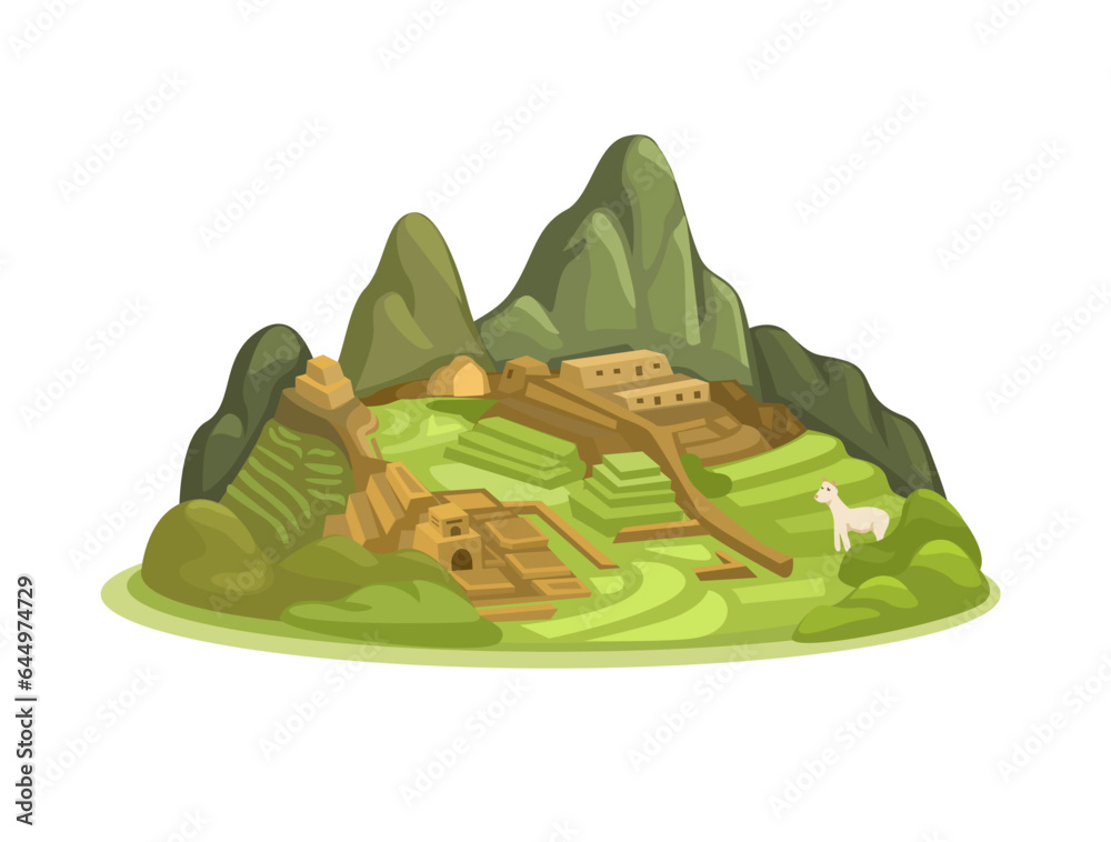 Machu Picchu Aka Lost City Of Inca Landmark Destination From Peru ...