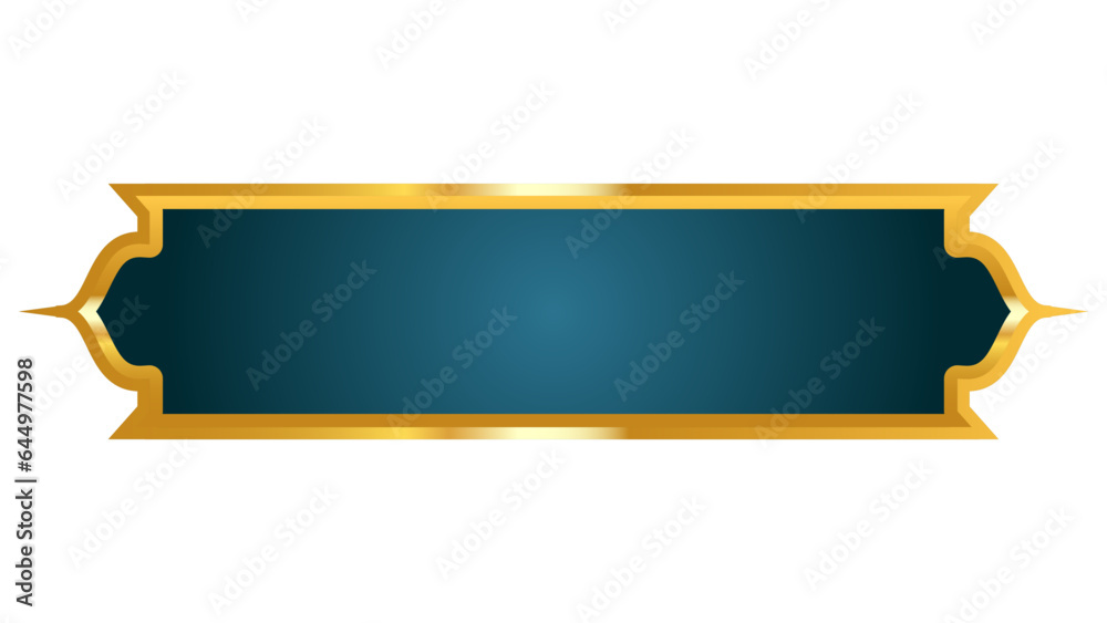 Islamic style border and frame design template vector element ...