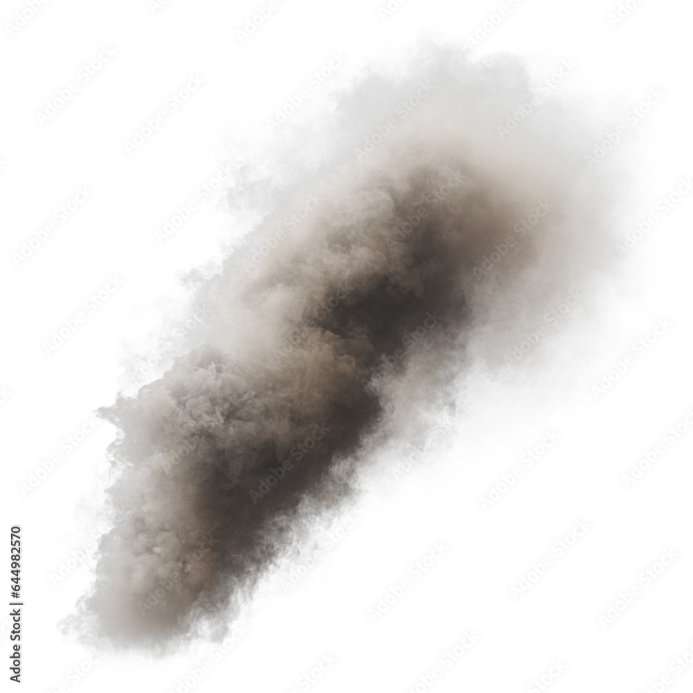 Smoke isolated transparent background 3d rendering Stock Illustration ...