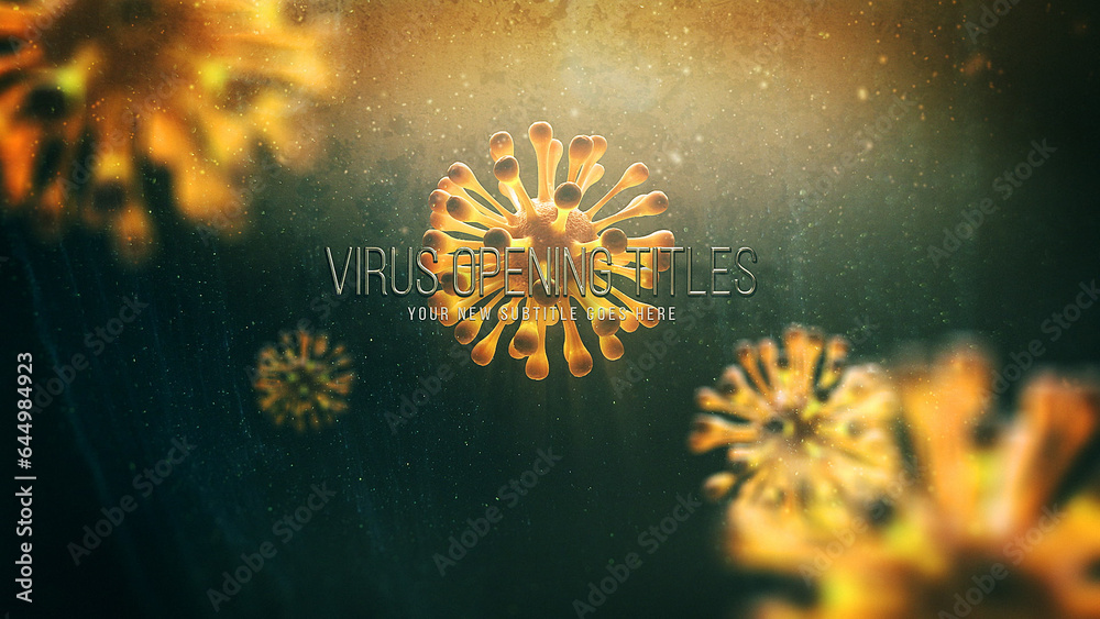 Virus Opening Titles Stock Template | Adobe Stock