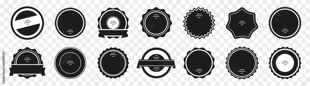 Blank badge label collection for sale, discount, promo, shopping ...