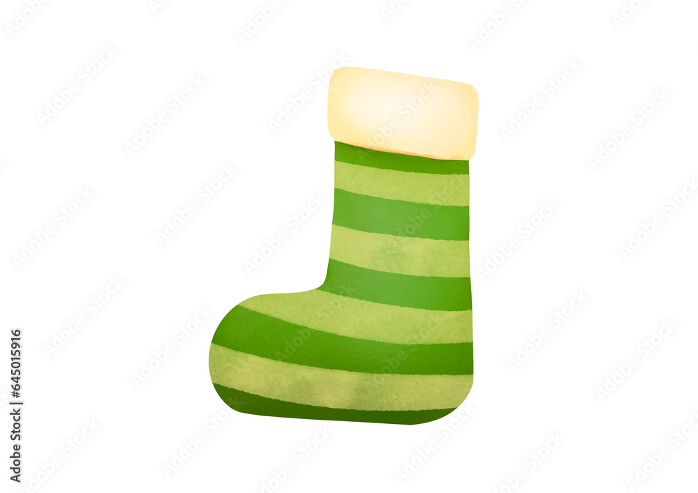 colorful decorated christmas stocking, sock-shaped bags for winter ...