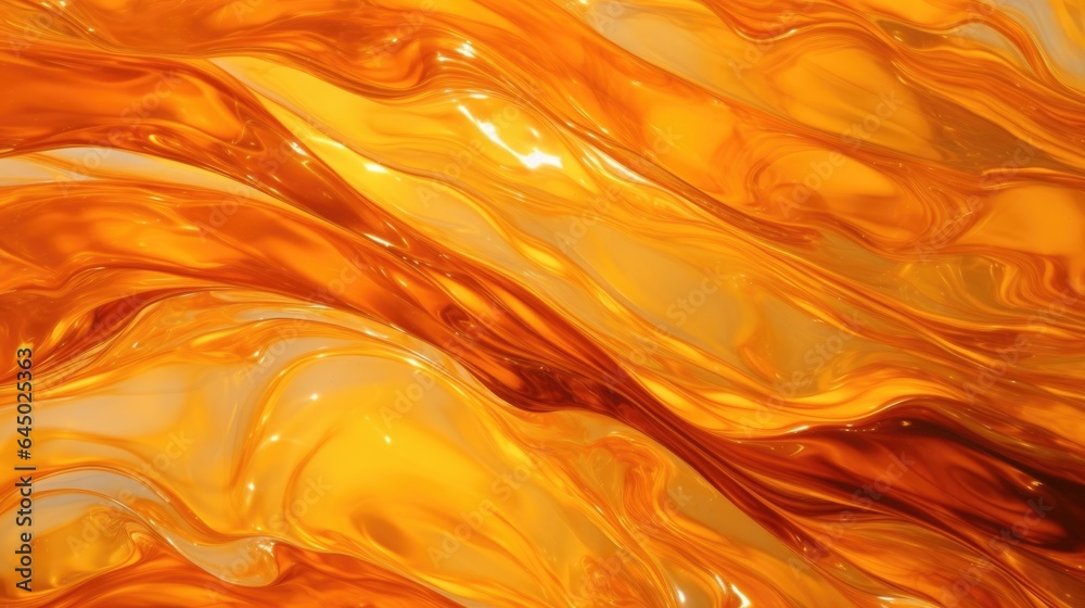 Golden yellow flowing viscous thick dense liquid texture concept ...