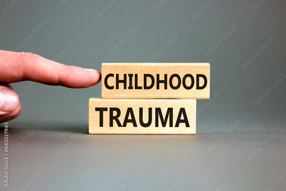 Childhood trauma symbol. Concept words Childhood trauma on beautiful ...