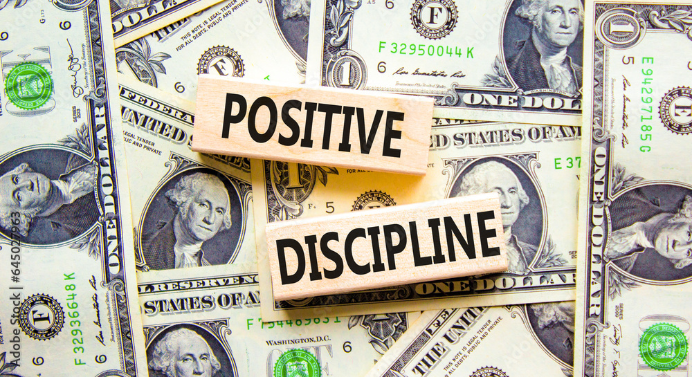 Positive discipline symbol. Concept words Positive discipline on ...