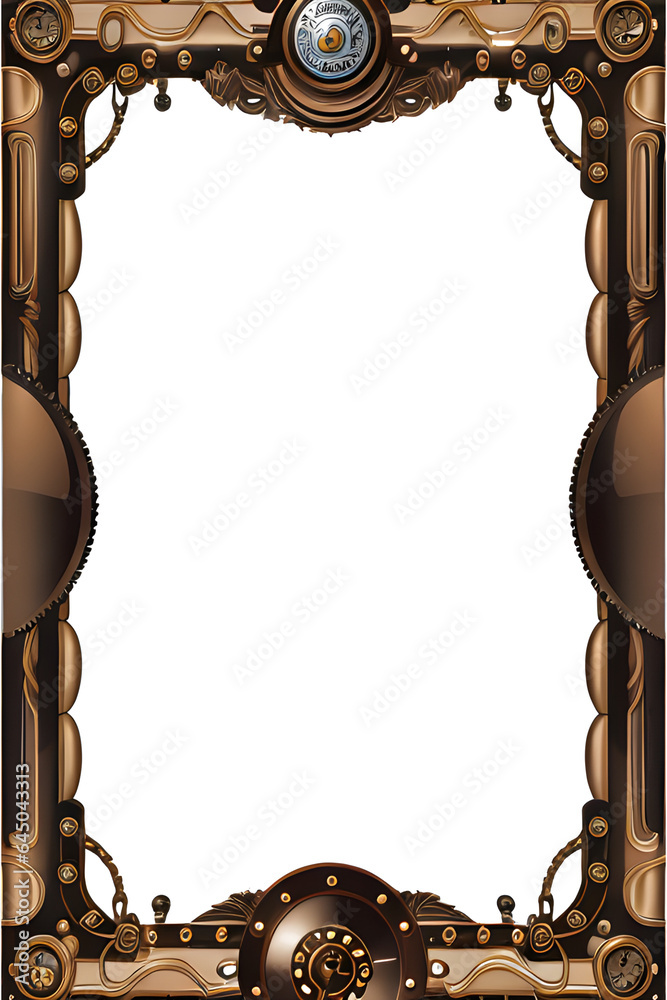 Steam Punk Border Frame Transparent Background PNG Images Stock ...