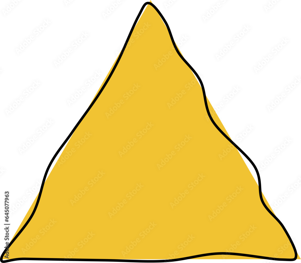 stylized triangle text box outline irregular triangle aesthetic text ...