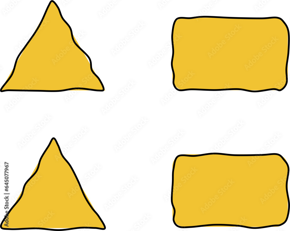 stylized triangle text box outline irregular box aesthetic text oval ...