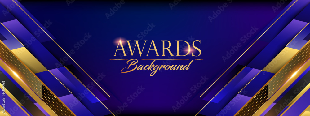 Blue and Gold Award Background: A Modern and Elegant Celebration ...