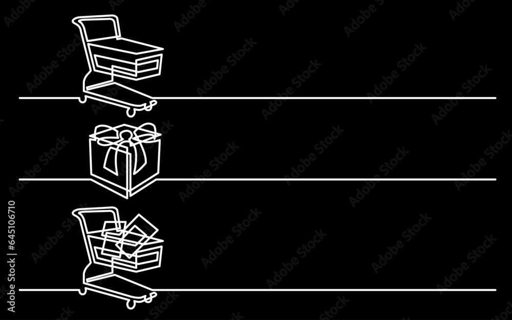 continuous line drawing vector illustration with FULLY EDITABLE STROKE ...