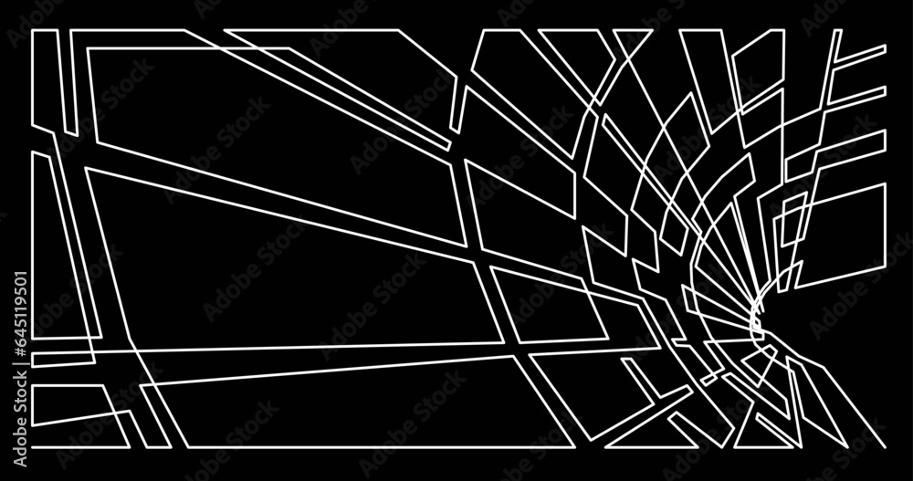 continuous line drawing vector illustration with FULLY EDITABLE STROKE ...