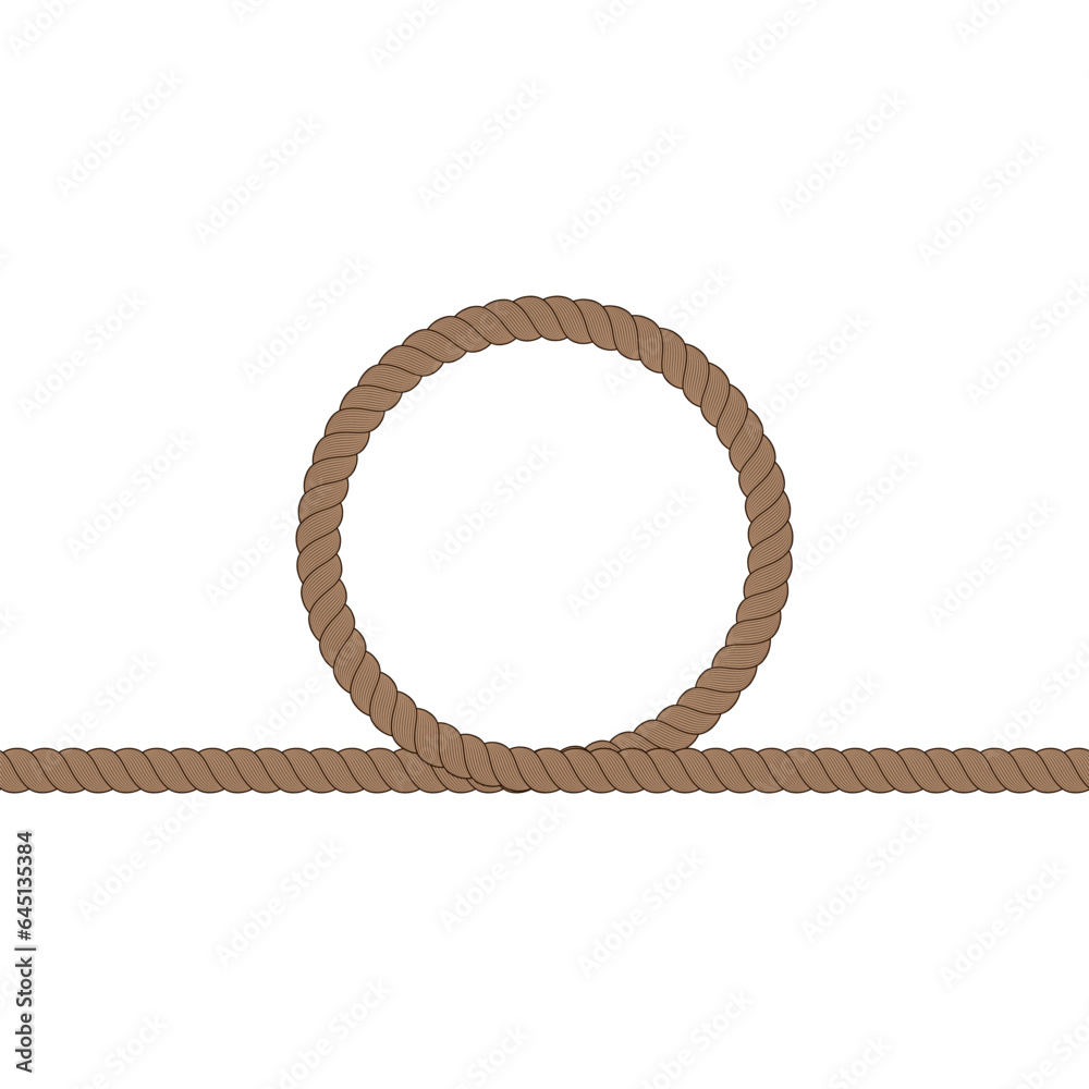 noose line border rope Stock Vector | Adobe Stock