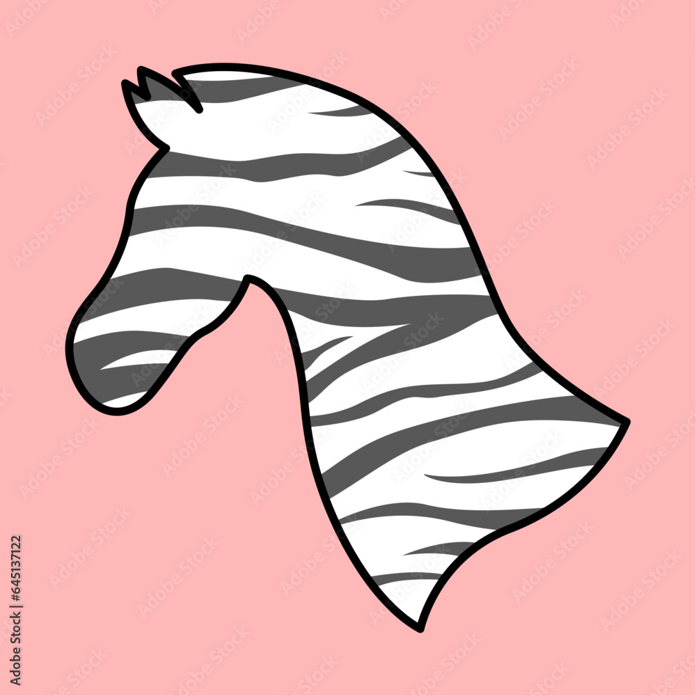 Vector de silueta de cebra, silueta de cebra animada, vector de animal ...