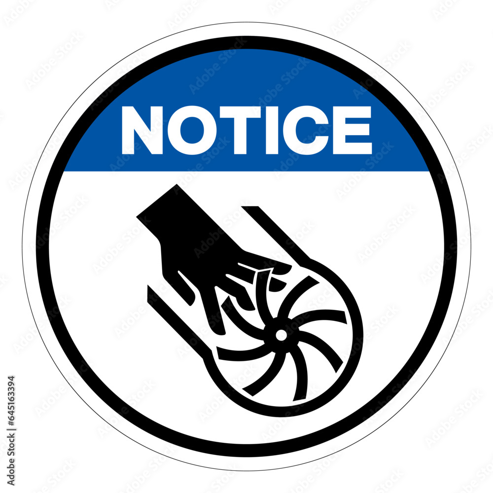 Notice Cutting of Fingers Impeller Blade Symbol Sign, Vector ... Notice Cutting of Fingers Impeller Blade Symbol Sign, Vector ...