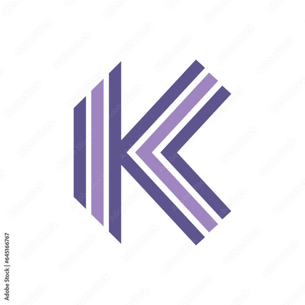 Monogram initial K letter mark logo design. Monogram design vector K ...