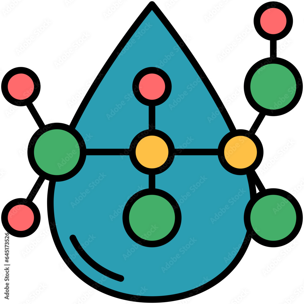 Amino Acid Icon. Protein Chain Structure Symbol Stock Illustration ...