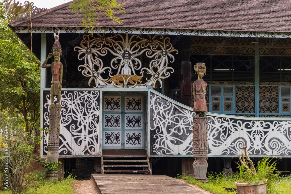 Dayak Experience Center Kutai Kartanegara, a Dayak tribal house with ...