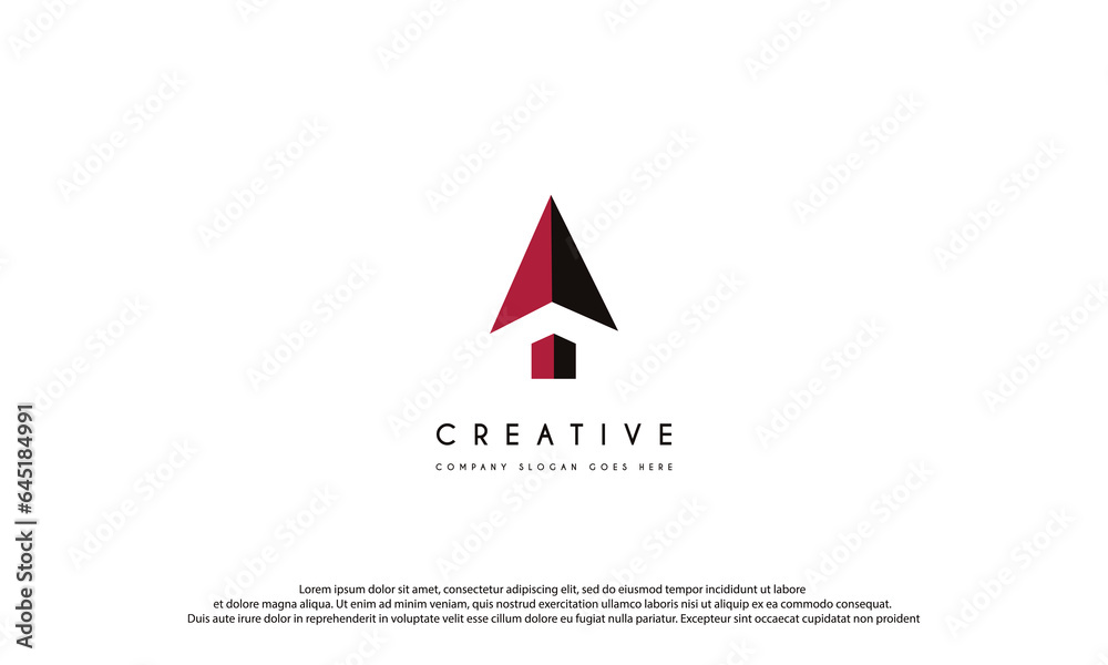 Pointer Icon in trendy flat style isolated on grey background. Cursor ...