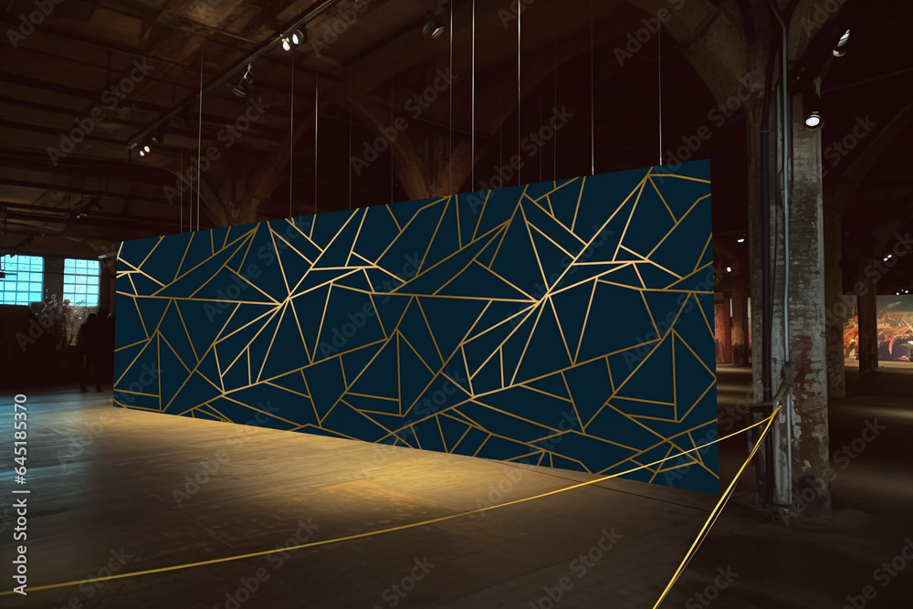 Vernissage in an old production hall and a spectacular wallpaper with ...
